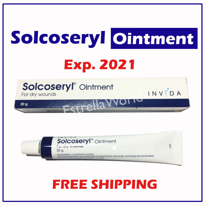 ส่งฟรี ส่งไว Solcoseryl Ointment 20g Exp. 2021 ขี้ผึ้งสร้างเนื้อเยื่อ ...