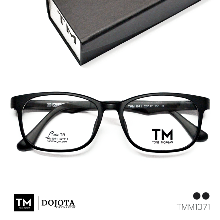 กรอบแว่นตา ทรงเหลี่ยม Toni Morgan รุ่น TMM1071 - สีดำ Made in Korea ...