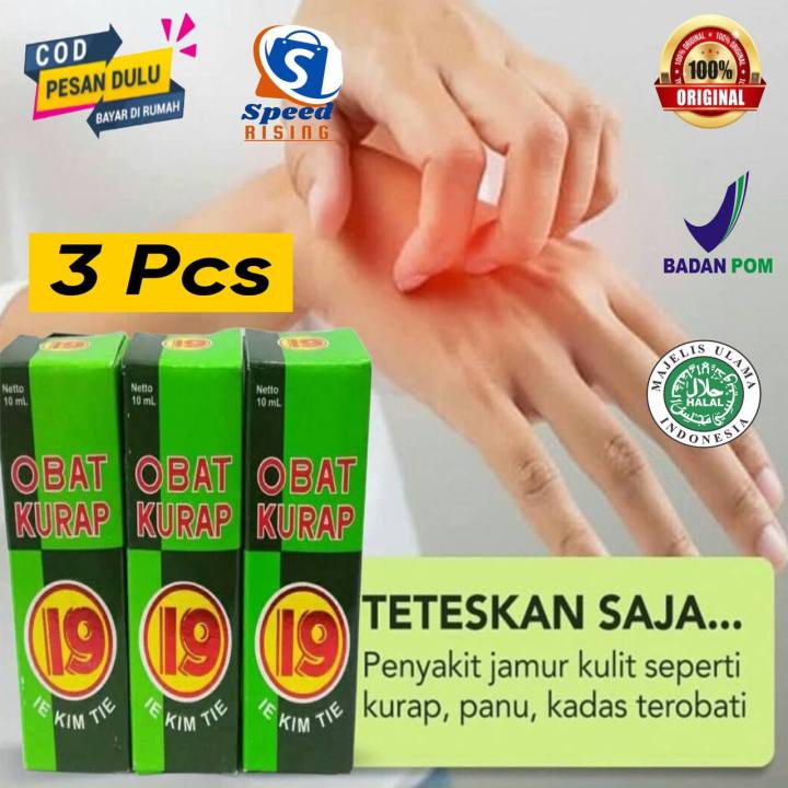 [3 botol] Obat Kurap 19 Ie Kim Tie obat panu obat kadas ampuh 10 ml ...