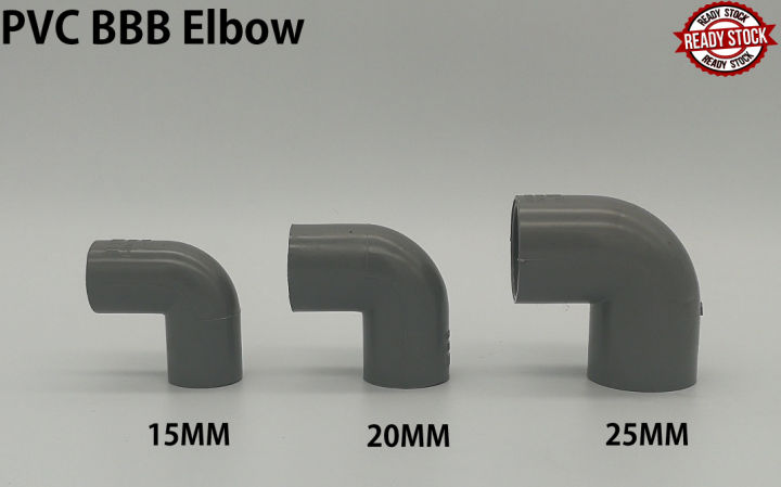 15MM 20MM 25MM PVC PIPE FITTING BRAND BBB (BINA) ELBOW | PAIP AIR FITTING KELABU | Lazada