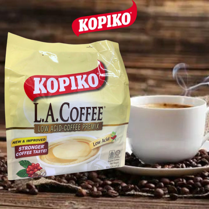 Kopiko L.A. Coffee Premix Halal 24's x 21g Low Acid-Coffee Instant ...