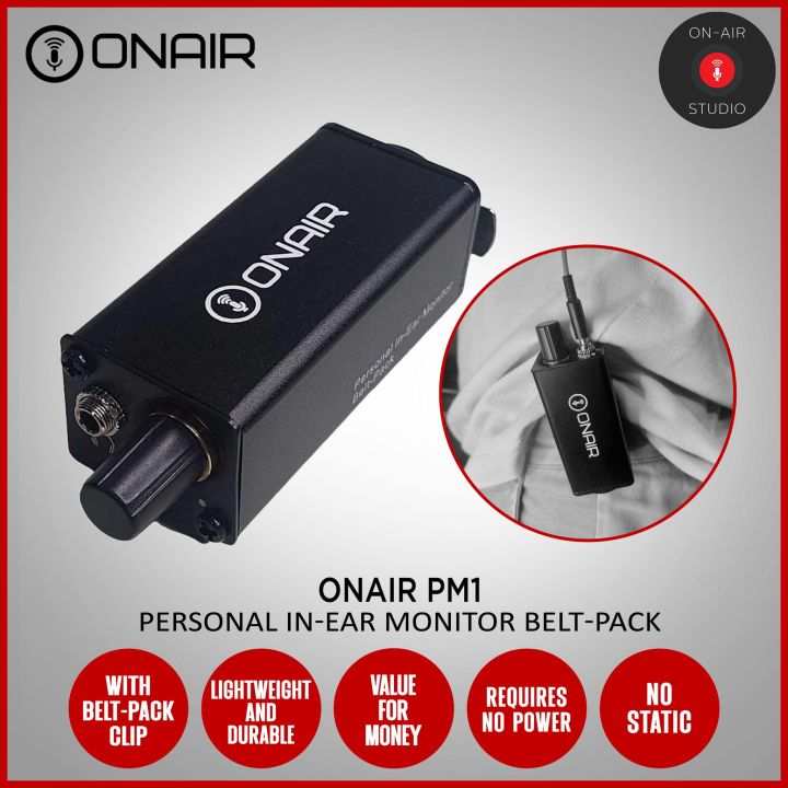 ONAIR PM1 Personal IN-EAR Monitor Belt-pack | Lazada PH