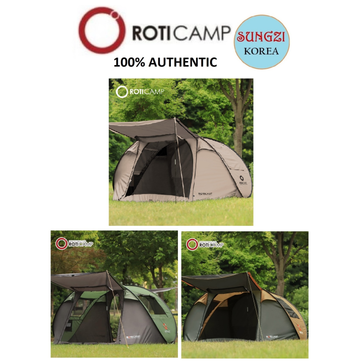 ROTICAMP One Touch Tent Collection with Shade Canopy (4-5 Person ...