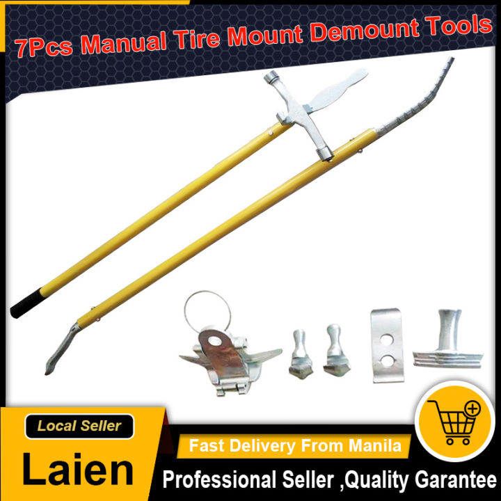 New 7Pcs Heavy Duty Tire Changer Tire Mount Demount Tool Manual ...