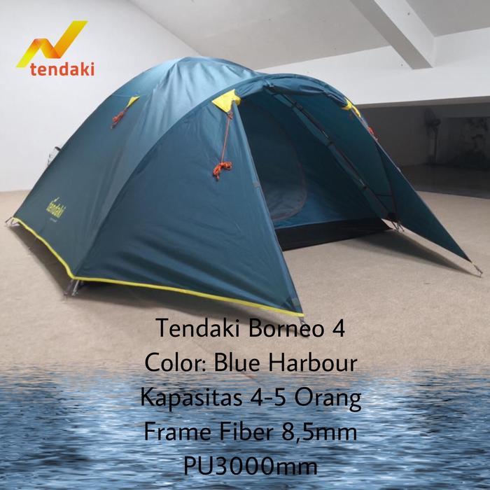 PROMO Tendaki Borneo 4 Tenda Camping Kapasitas 4 Orang Double Layer ...