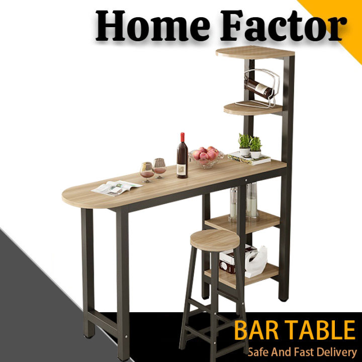 Bar table with rack bar shelf console table partition table Storage ...