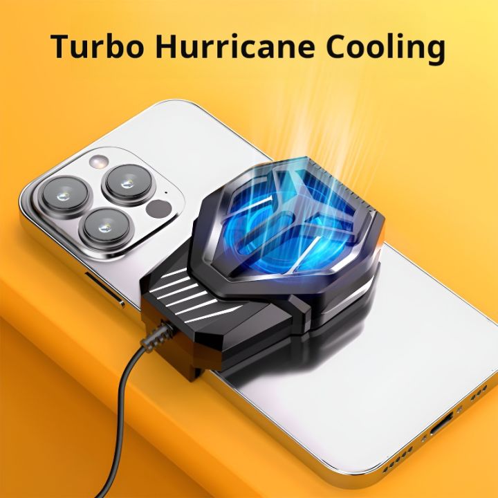 coolrich Universal back clipon mobile phone radiator cooling hurricane ...