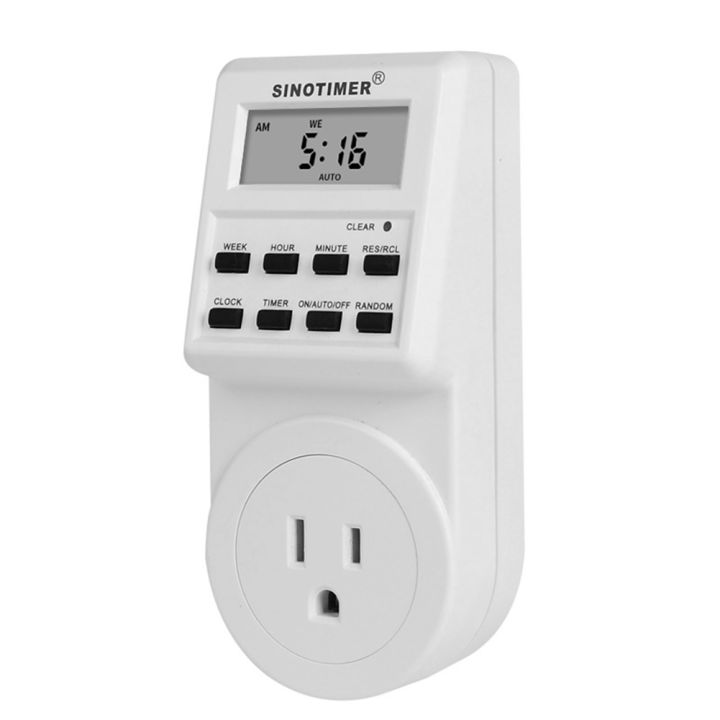 LCD Digital Weekly Programmable Electrical Wall Plug-in Socket Timer Switch | Lazada PH