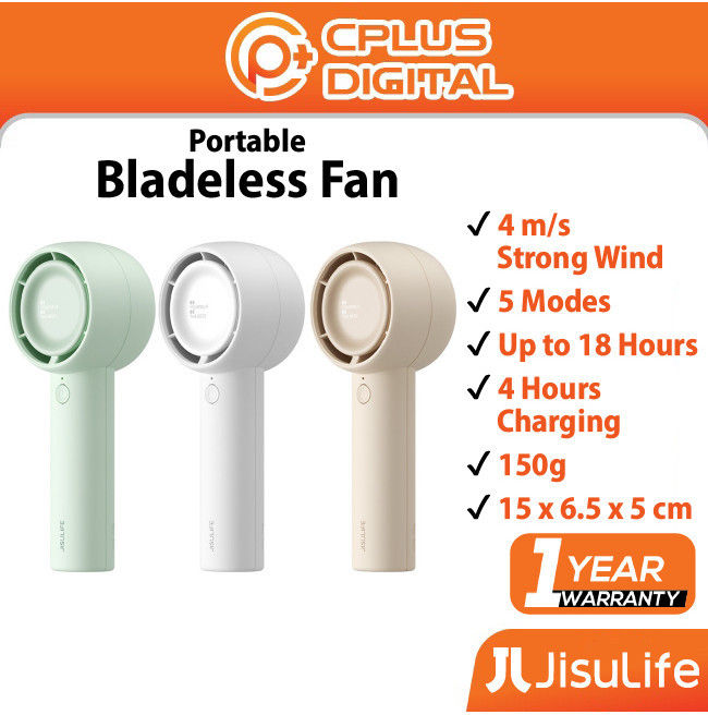 JISULIFE Handheld Super-Mini Turbo Fan Life5 Turbofan 3-speed Wind ...