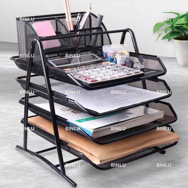 2/3/4/5Layer magazine tray and document file organizer,holder,rack ...