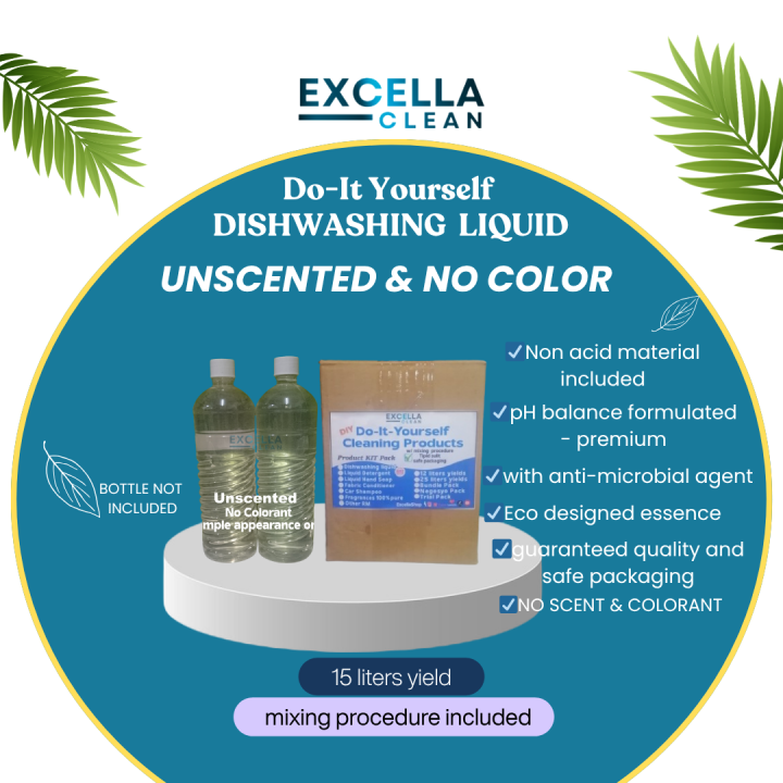 UNSCENTED DIY Dishwashing Liquid Kit Premium and Sulit Pack now in 15 ...