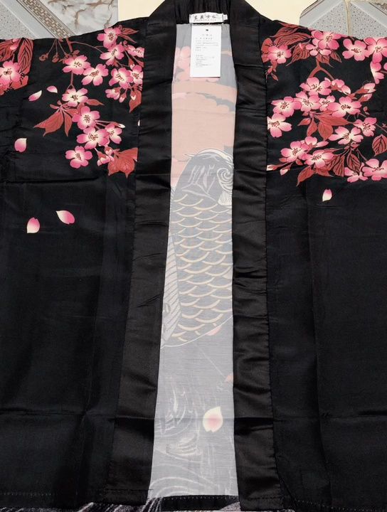 HiQueen รูปแบบชุดกิโมโนโคอิวินเทจเสื้อผ้าฝ้ายแขนสไตล์จีนหลวม | Lazada.co.th