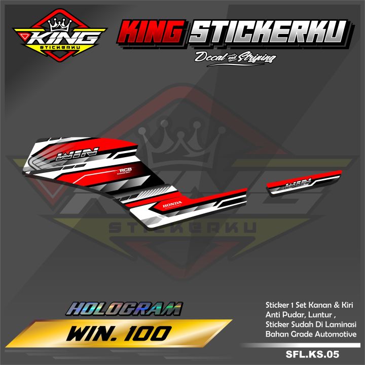 Sticker Striping Variasi Honda WIN 100 - Stiker Striping Motor WIN 100 ...
