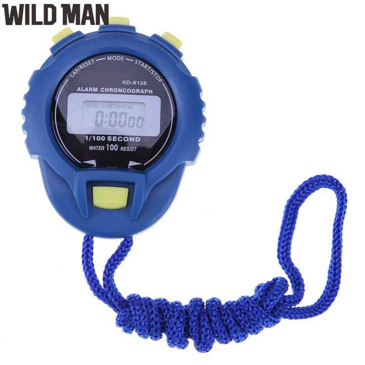 LCD Chronograph Digital Timer Stopwatch Sport Counter Odometer Watch ...