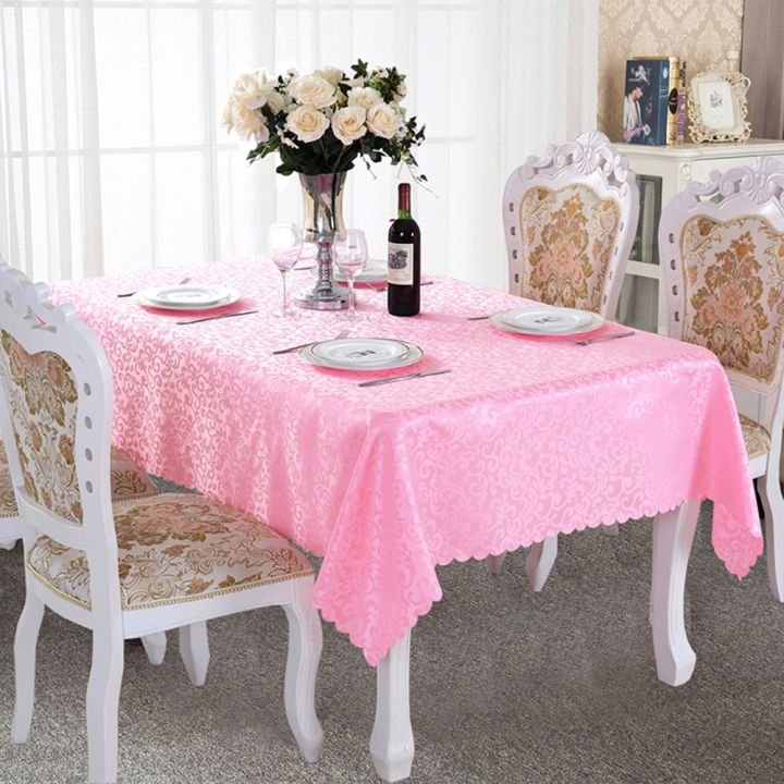 {decorate} Table Cloth Rectangular Crochet Craft Jacquard Tablecloths ...