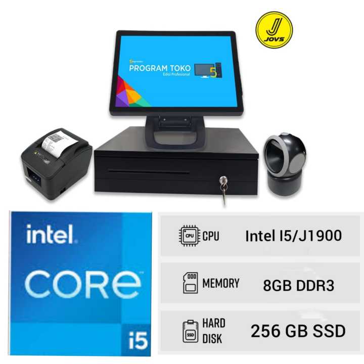 MESIN KASIR PC ALL IN ONE CORE I5 TOUCHSCREEN LENGKAP | Lazada Indonesia
