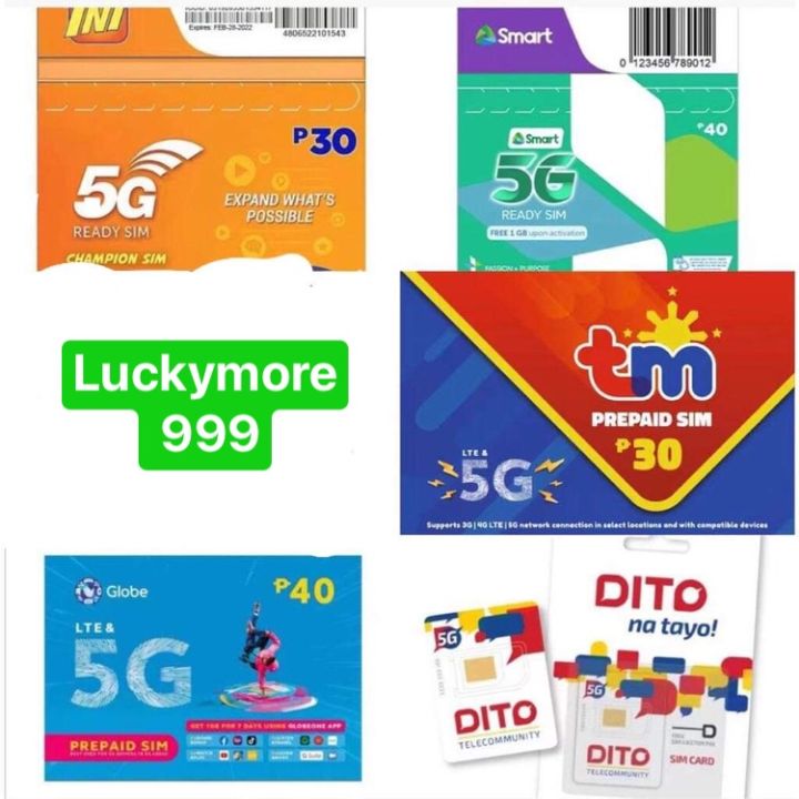 simcards for tnt , smart , globe , dito , tm available | Lazada PH