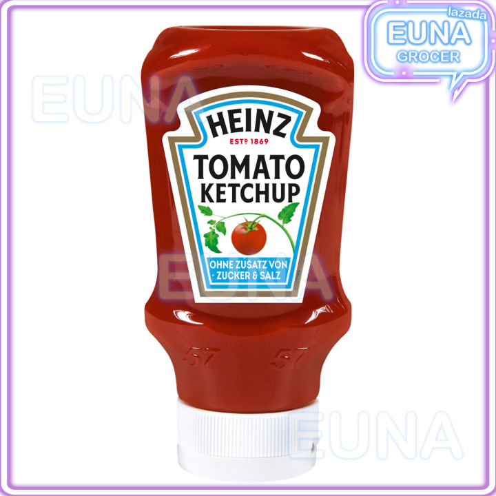 HEINZ Tomato Ketchup (No Added Sugar & Salt) 400ML [Germany] | Lazada