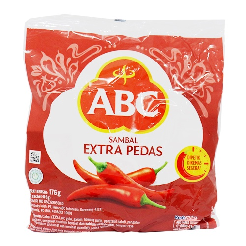 ABC Sambal Extra Pedas 176G Isi 22 Sachet 8G | Lazada Indonesia