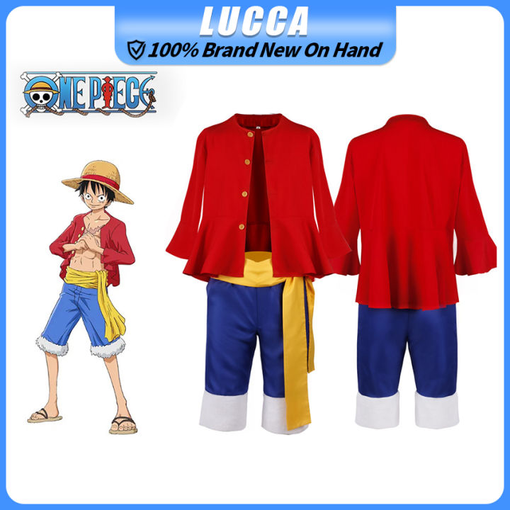 One Piece Luffy Costume for Adult Kids 4 Sizes Luffy Cosplay Costum ...