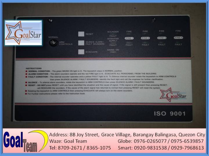 Fire Alarm Control Panel FACP 2 Zone Conventional (With FREE BATTERY ...