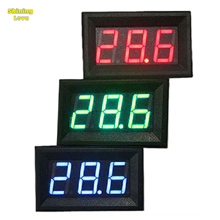 Shininglove 0.56 Inch DC 0V-30.0V 3-wire Voltage Meter Head LED Digital ...