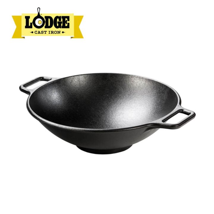 Lodge 14 Inch Seasoned Cast Iron Wok | Lazada PH