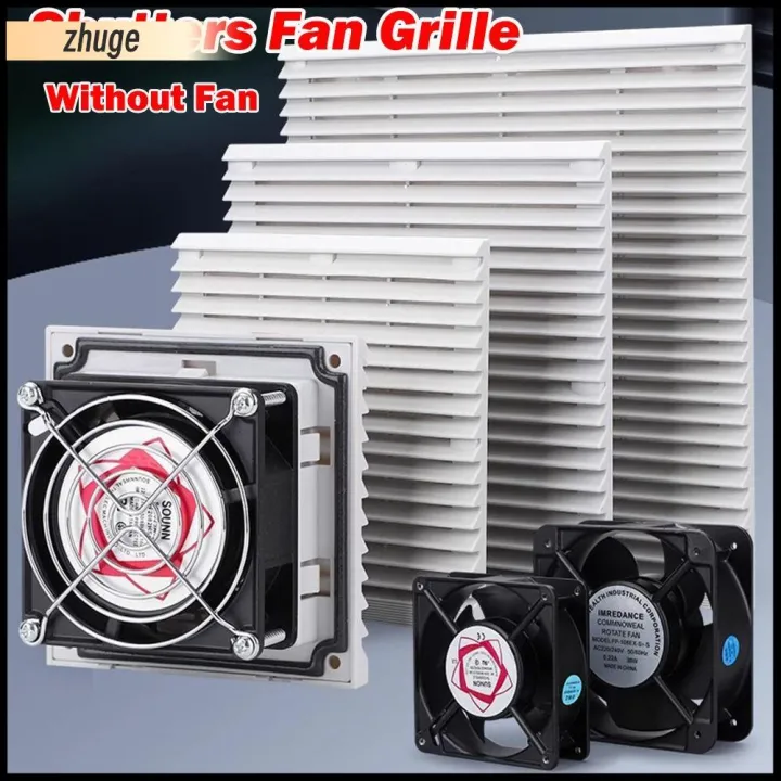 ZHUGE ABS Cabinet Ventilation Filter Without Fan White Shutters Fan ...