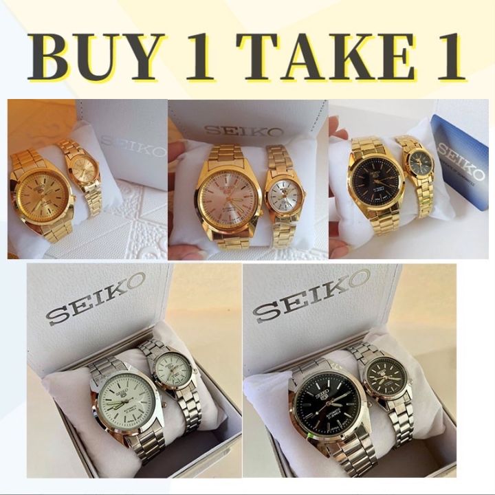 Buy 1 Take 1 Waterproof Pawnable Couple Watch for women men fashion ...