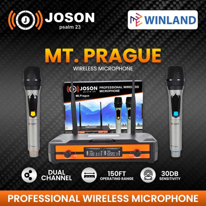 Joson by Winland MT.PRAGUE VHF Professional Wireless Microphone Dual ...