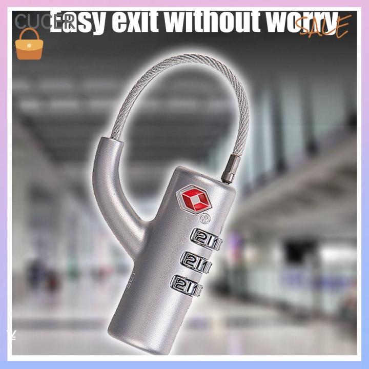 CBT High Security Cable Luggage Lock Waterproof Portable Padlock with ...