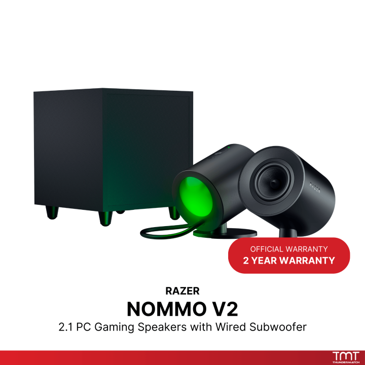 Razer Nommo V2 Series 2.1 THX PC RGB Gaming Speakers Razer Nommo, Nommo ...