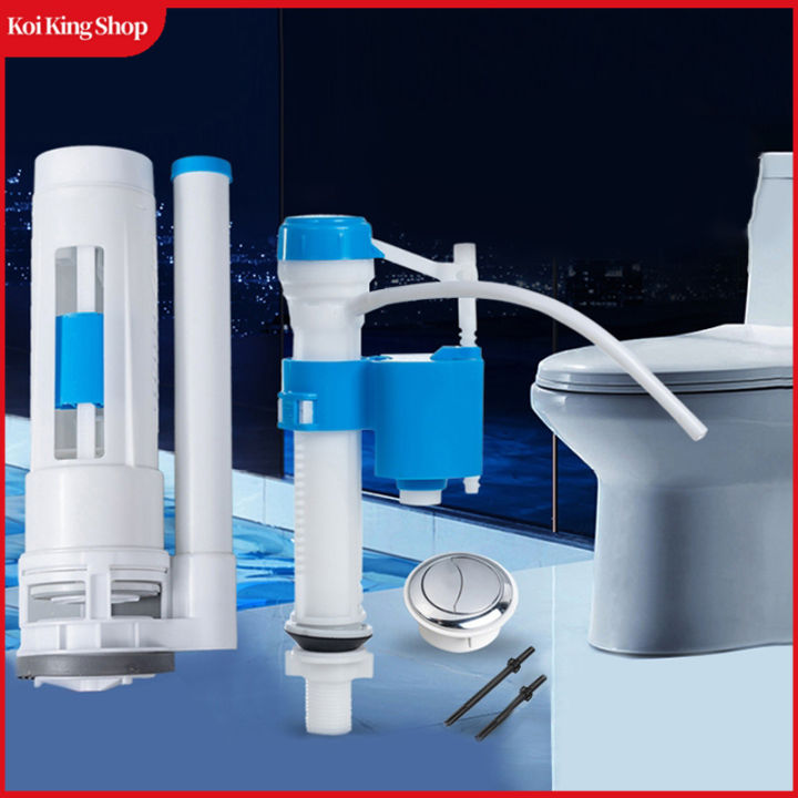 Toilet Flush Set Fittings Dual Button Flush Valve Toilet Water Tank ...