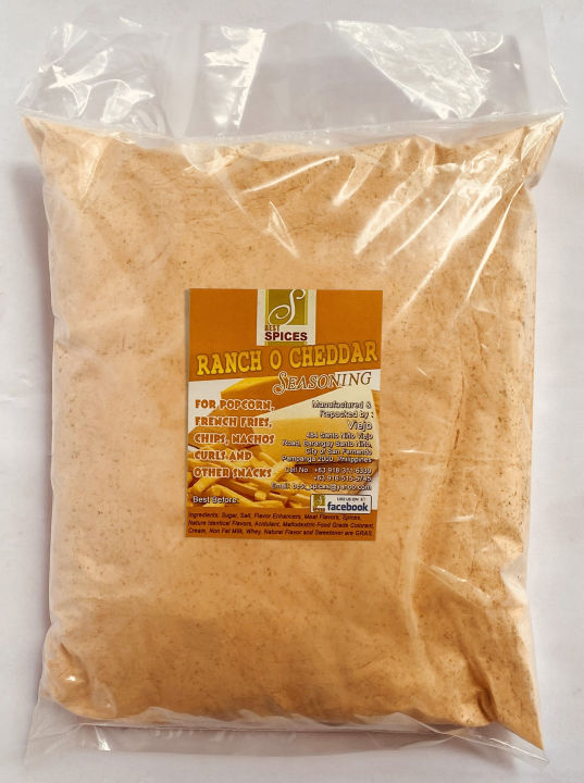 1 Kilo Ranch O' Cheddar Best Spices Flavor powder French Fries popcorn ...