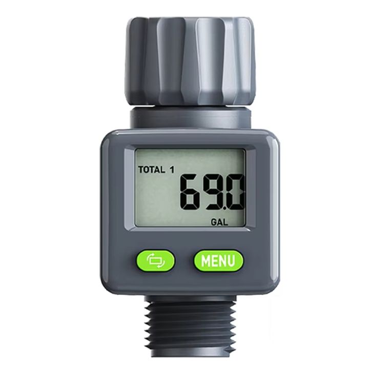 Water Flow Meter Measure Gallon/Liter Consumption&Flow Rate for Garden ...