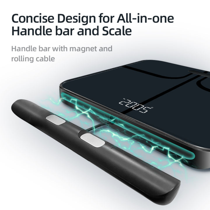 1 Deep Blue Measuring Voice Broadcast Smart Body Fat Scale 8 Electrodes ...