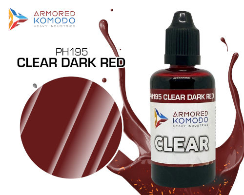 Clear Dark Red PH195 50ml Armored Komodo Airbrush Hobby Paint | Lazada PH