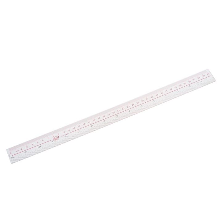 40cm 16 Inches Length Measure Clear Plastic Straight Edge Ruler ...
