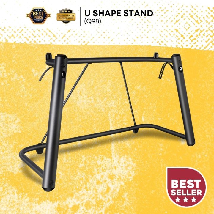 U SHAPE DIGITAL PIANO STAND PORTABLE 88-KEY - BLACK COLOR (U-SHAPE ...