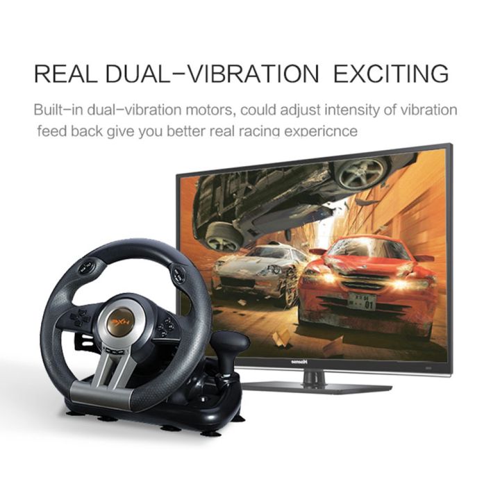 PXN V3 PRO Racing Steering Wheel USB Wired Dual motors vibration wheel 180 degree PC PS4 Switch ...