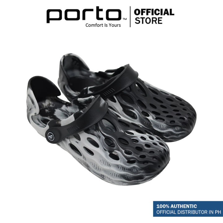 Porto Sandals Clogs For Men Black Grey | Lazada PH