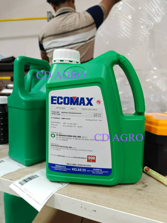 Racun Lalang Rumput Rumpai Ecomax 4L Glyphosate isopropylamonium READY ...