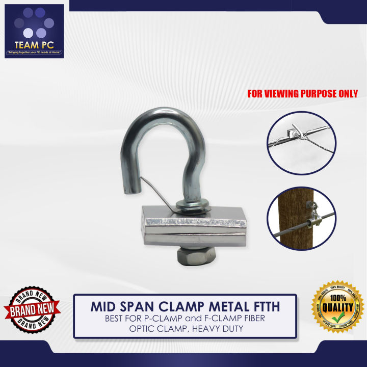 MID SPAN CLAMP METAL FTTH, BEST FOR P-CLAMP and F-CLAMP FIBER OPTIC ...