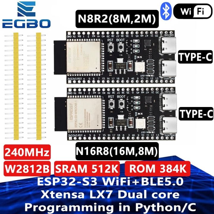 【Limited Stock Available】 Esp32-S3-Devkitc-1 Esp32-S3 Wifi Bluetooth-Compatible Ble 5.0 Mesh ...