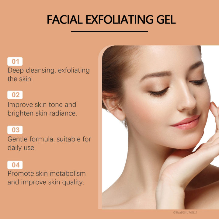 60g Vitamin C Facial Exfoliating Gel Clean Pores Brighten Skin Tone Gel ...