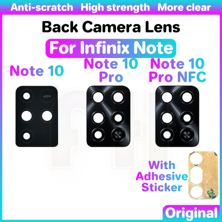 Back Camera Glass Lens Cover For Infinix note 10 Pro NFC Lite Rear main ...