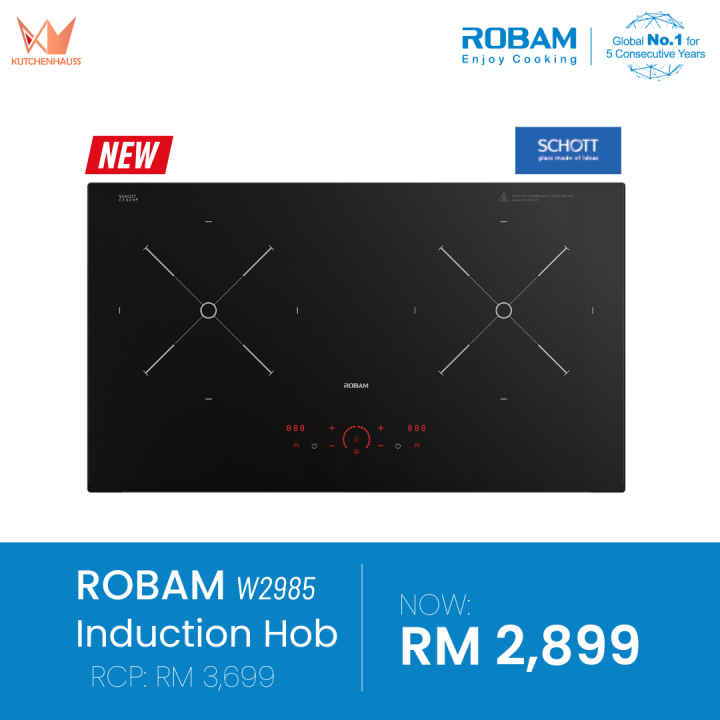 [NEW] Robam Built-in 2 Zone Induction Hob W2985 | Lazada