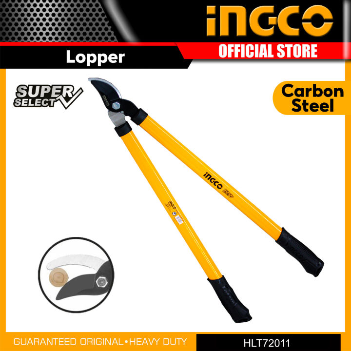 INGCO Bypass Lopper Tree Branch Cutter Garden Tool 27"/18mm Carbon ...