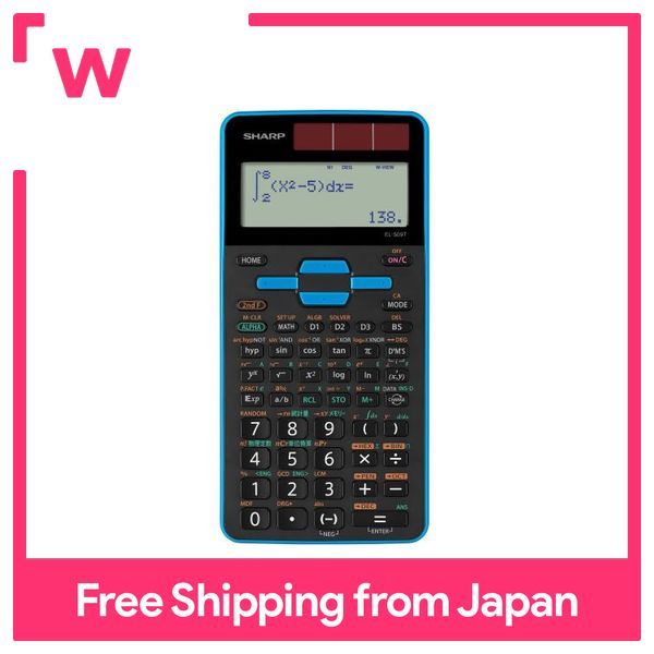Sharp Scientific Calculator Pythagoras Standard Model EL-509T-AX (Blue ...