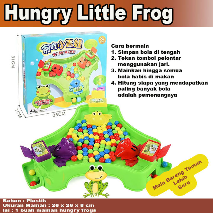 Mainan Katak Rebutan Makanan Hungry Frogs Balls Katak Makan Bola ...